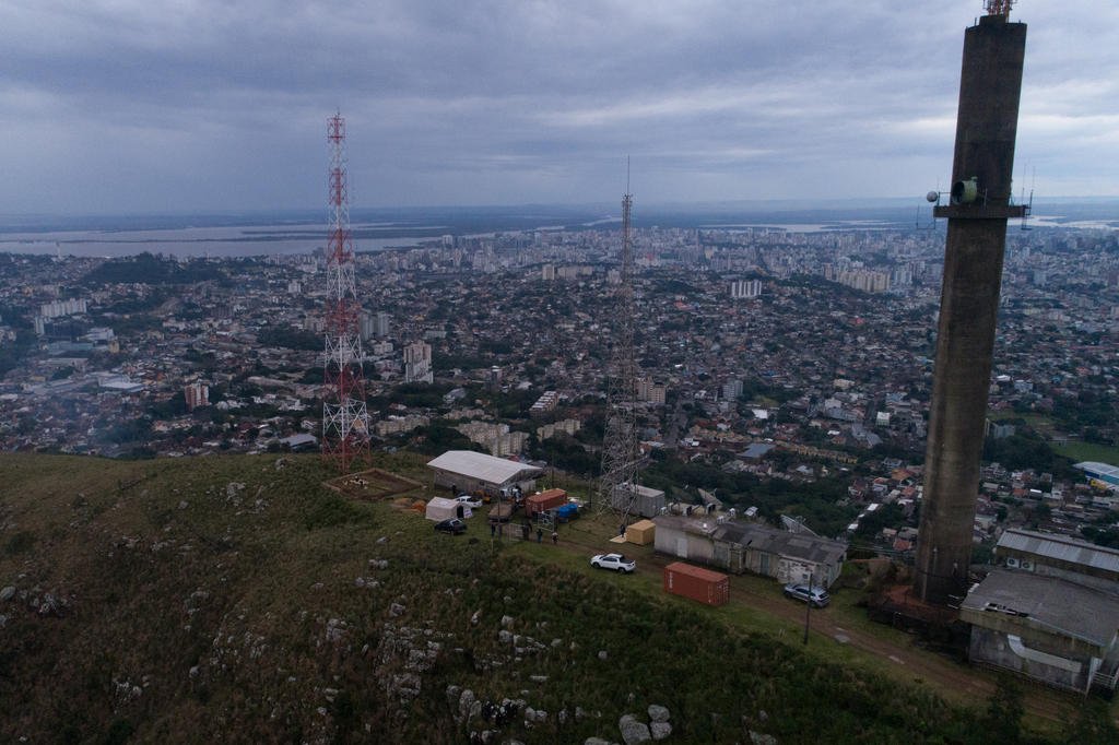 Veja o local no Morro da Polícia onde o novo radar meteorológico do RS ...