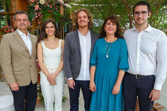 Nilva Randon reuniu familiares e amigos para comemorar a chegada de ...