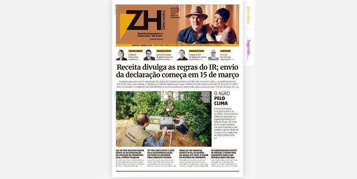 Saiba como receber a edição diária de Zero Hora no formato digital por ...