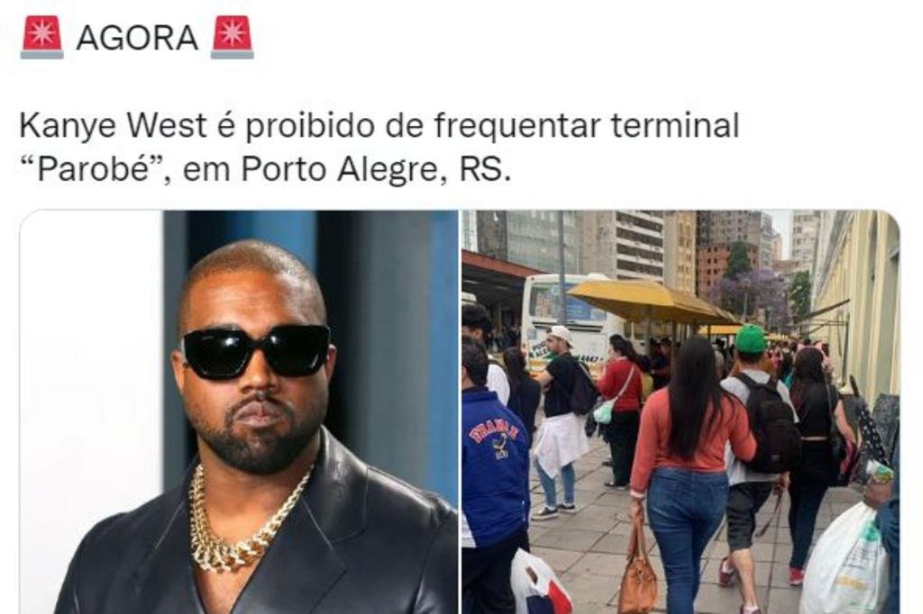 Kanye West é "oficialmente banido" de pontos de Porto Alegre em meme ...