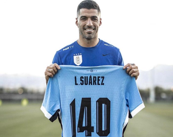 Suárez atinge marca histórica pelo Uruguai antes de enfrentar o Brasil ...
