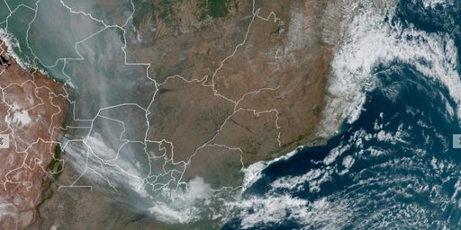 VÍDEO: imagens de satélite mostram percurso de fumaça de queimadas para ...