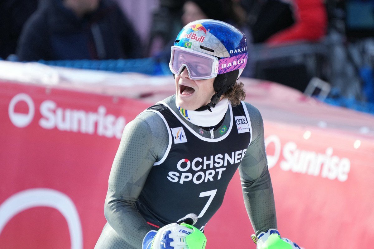 Lucas Pinheiro Braathen é prata no Slalom em Wengen e alcança nono ...