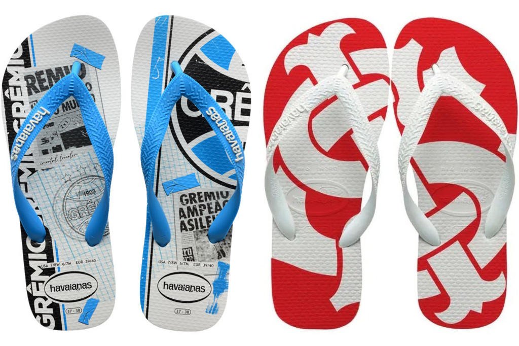 Dupla Gre-Nal vai estampar chinelos mais populares do Brasil | GZH