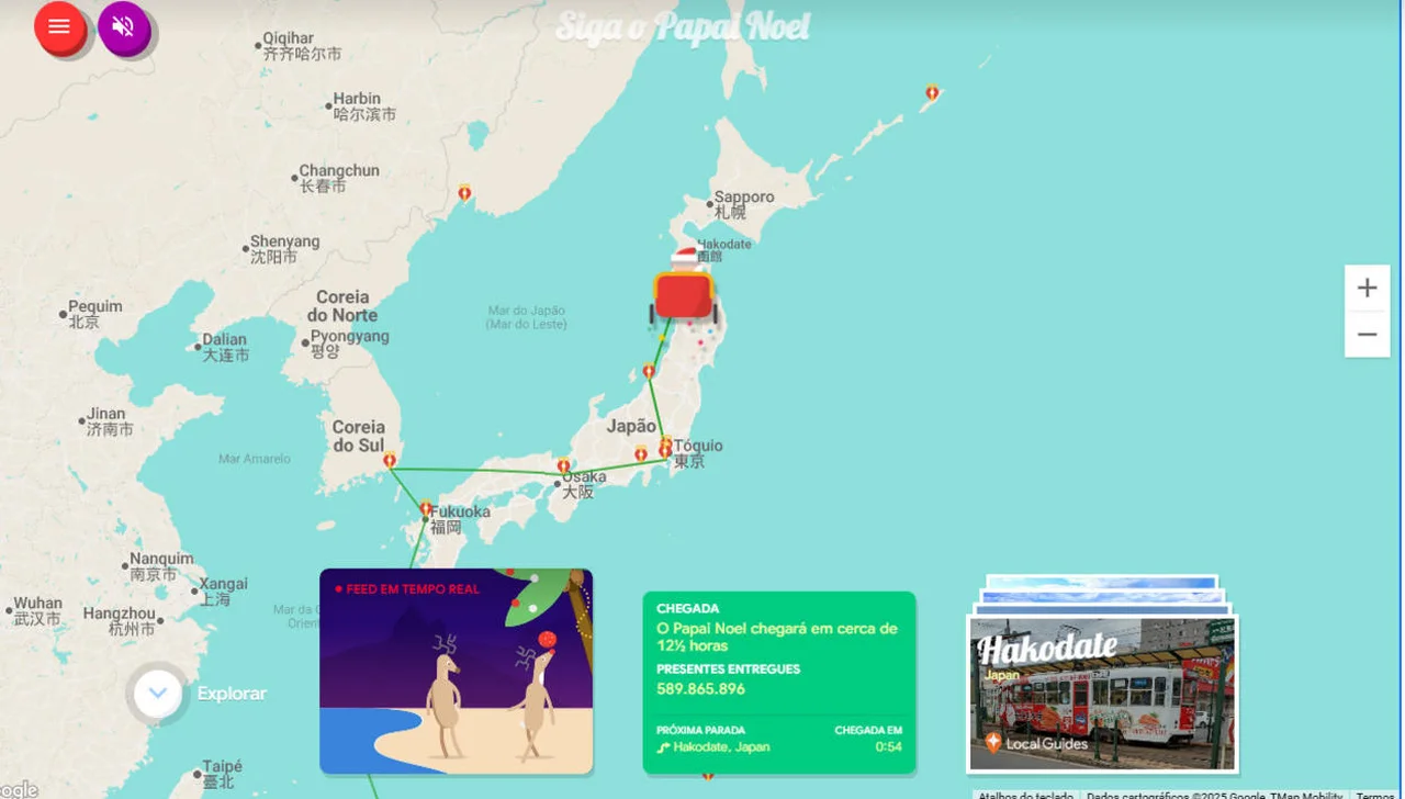 Onde está o Papai Noel? Veja como acompanhar a rota do trenó neste ...