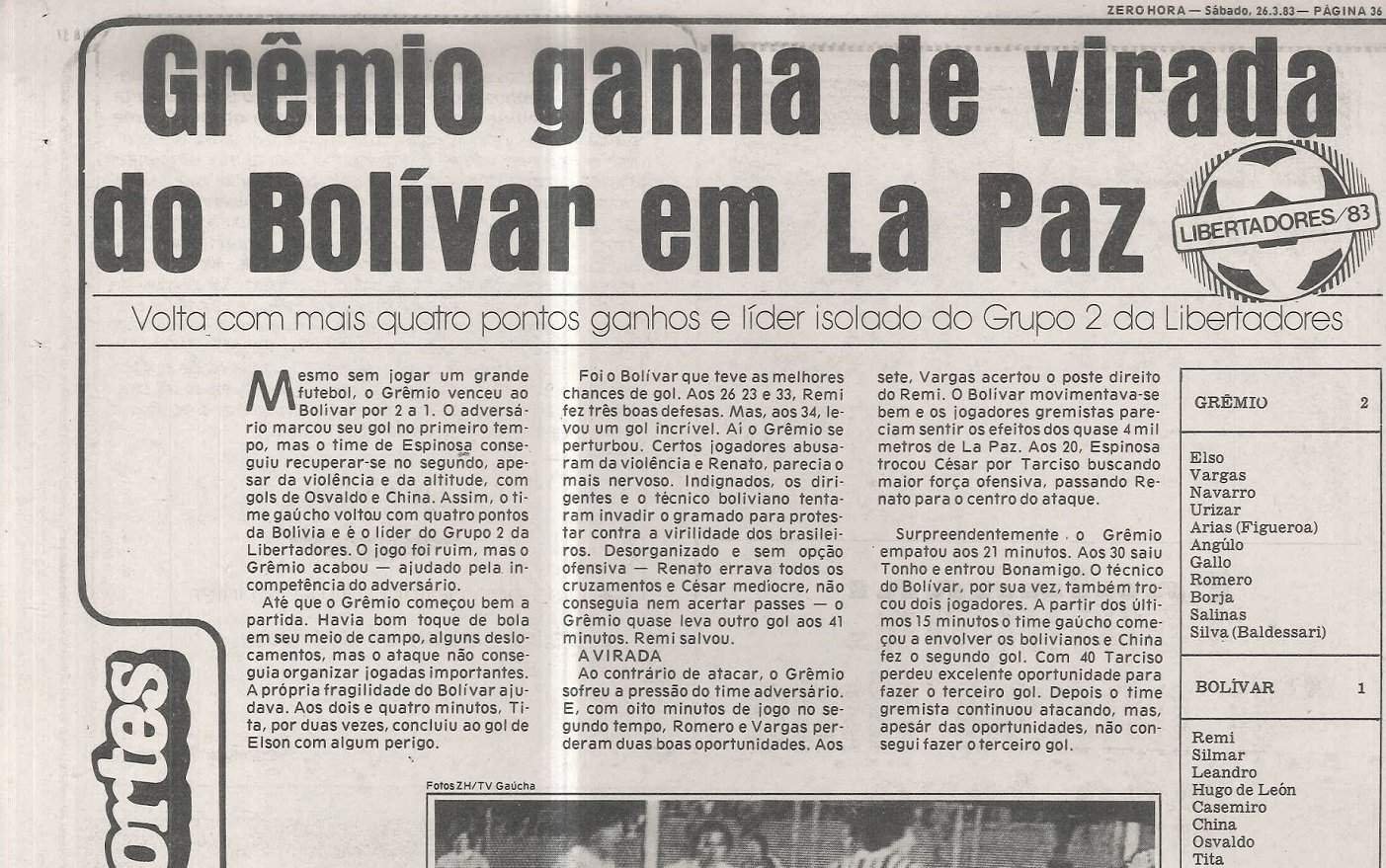 Relembre os jogos do Grêmio acima de 3 mil metros de altitude | GZH