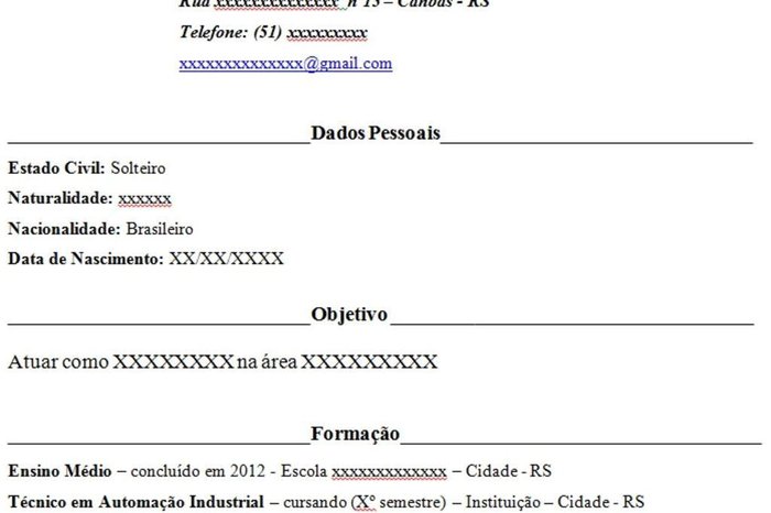 Exemplo De Curriculo Para Quem Nunca Trabalhou – Novo Exemplo Exemplo De Curriculo Para Quem Nunca Trabalhou – Novo Exemplo