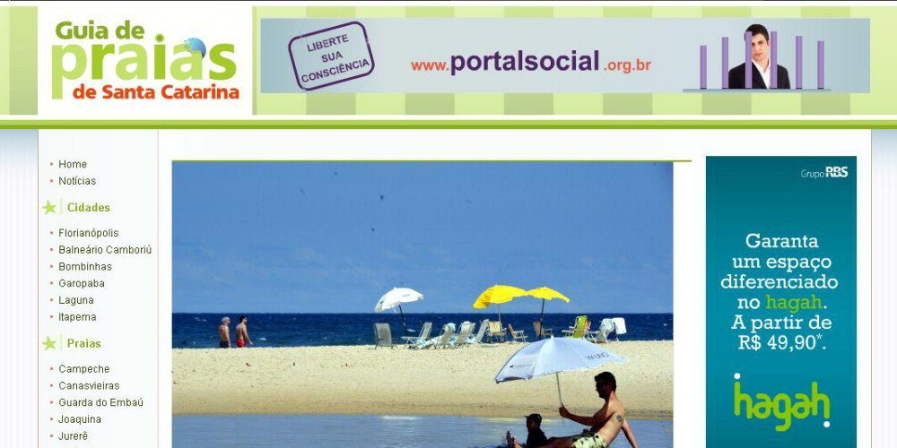 clicRBS lança Guia de Praias de Santa Catarina | Donna