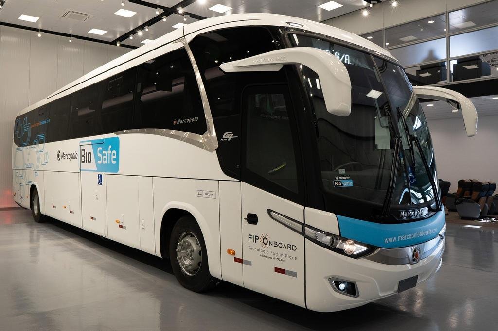 Marcopolo exporta primeiro ônibus adaptado para a pandemia | Pioneiro