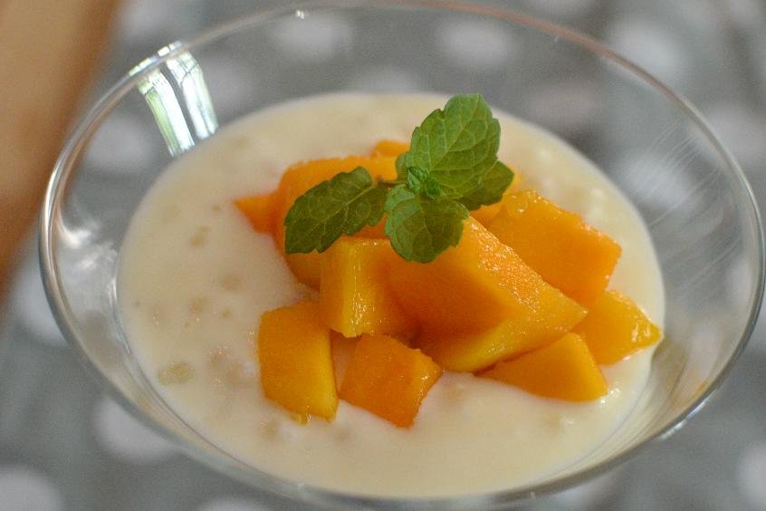 Sagu com leite de coco e manga para surpreender | Destemperados